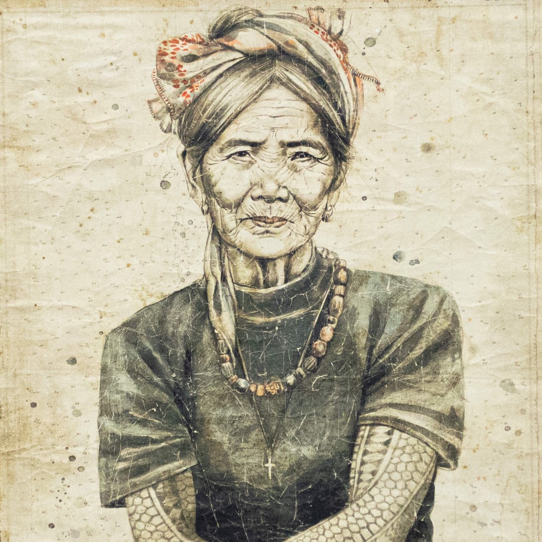 Panneau papier froissé WHANG - PHILIPPINES
